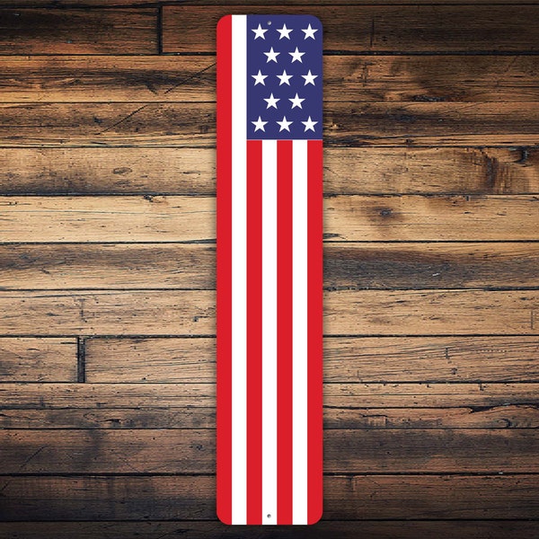 Vertical Usa Flag Metal - Etsy