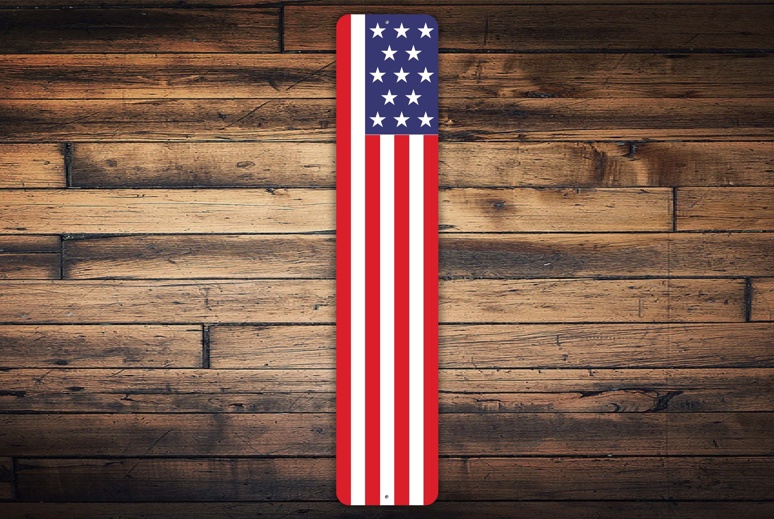 Vertical American Flag Background
