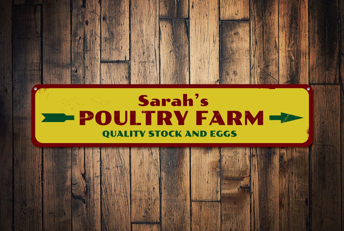 Poultry Farm Sign Gift for Farmer Sign Stock & Eggs Sign - Etsy