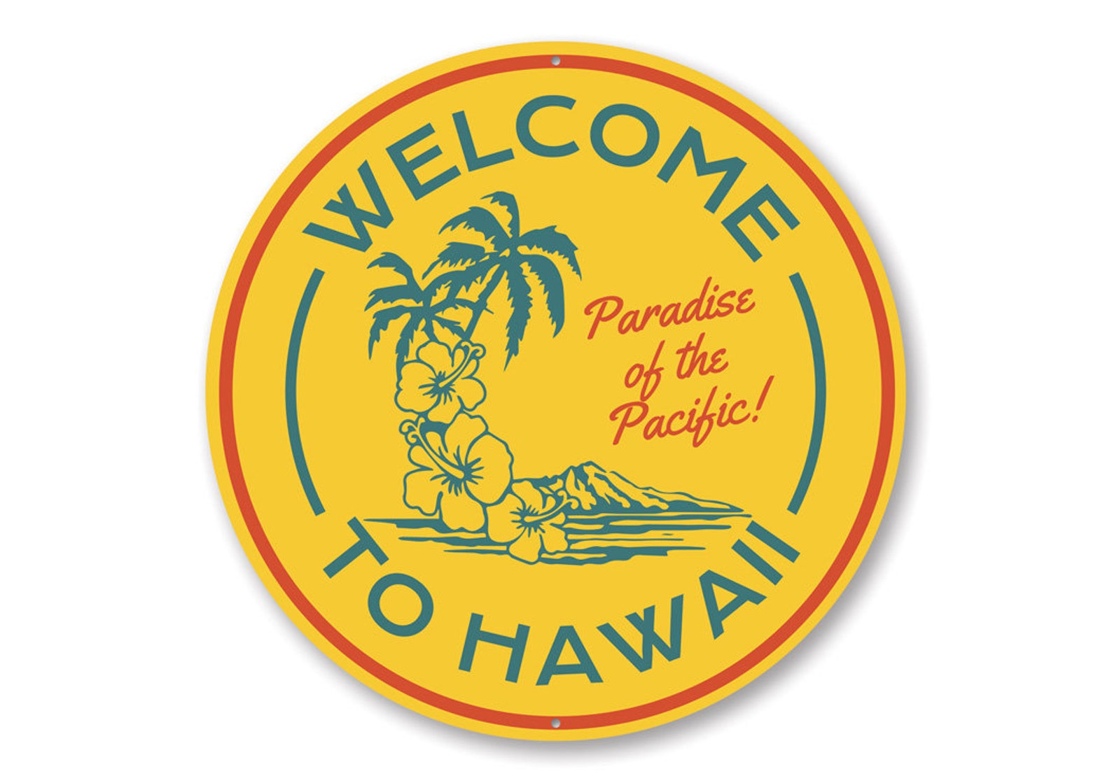 Welcome to Hawaii Hawaii Sign Hawaii Decor Paradise Ocean | Etsy