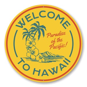 Welcome to Hawaii, Hawaii Sign, Hawaii Decor, Paradise, Ocean Decor ...