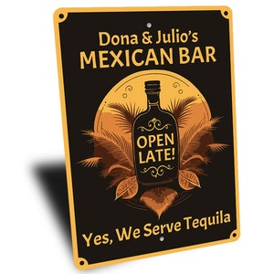 Mexican Bar Sign Mexican Family Bar Decor for Bar Mexican - Etsy