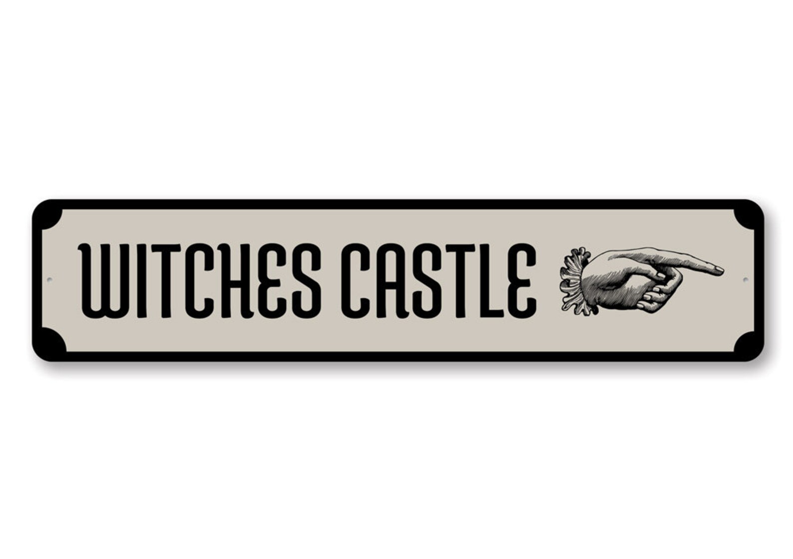 Witches Castle Sign Dark Castle Sign Cursed Castles | Etsy