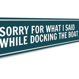 Funny Dock Sign, Boat Dock Sign, Dads Boat Decor, Boating Humor ...