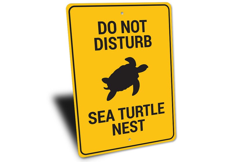 Sea Turtle Nest Do Not Disturb Sign Sea Turtle Decor Metal - Etsy