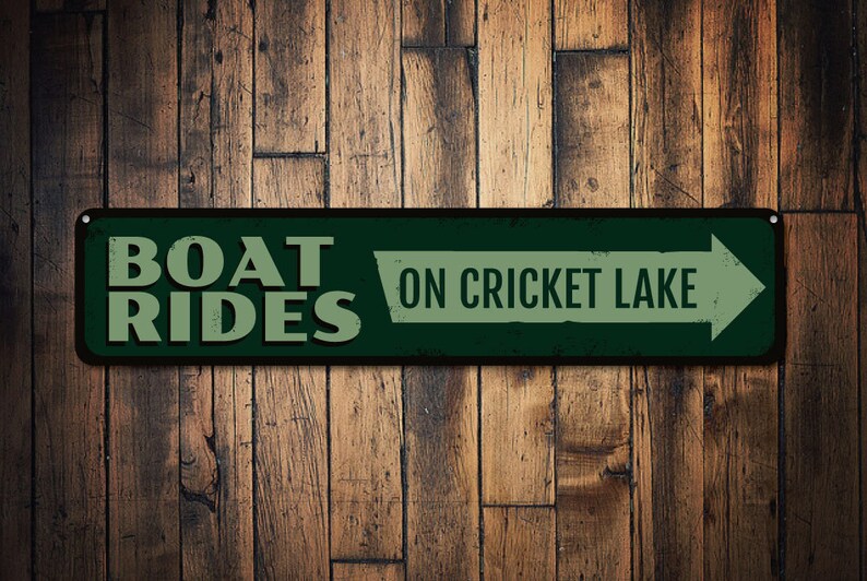 Boat Rides Sign Personalized Boat House Sign Directional - Etsy