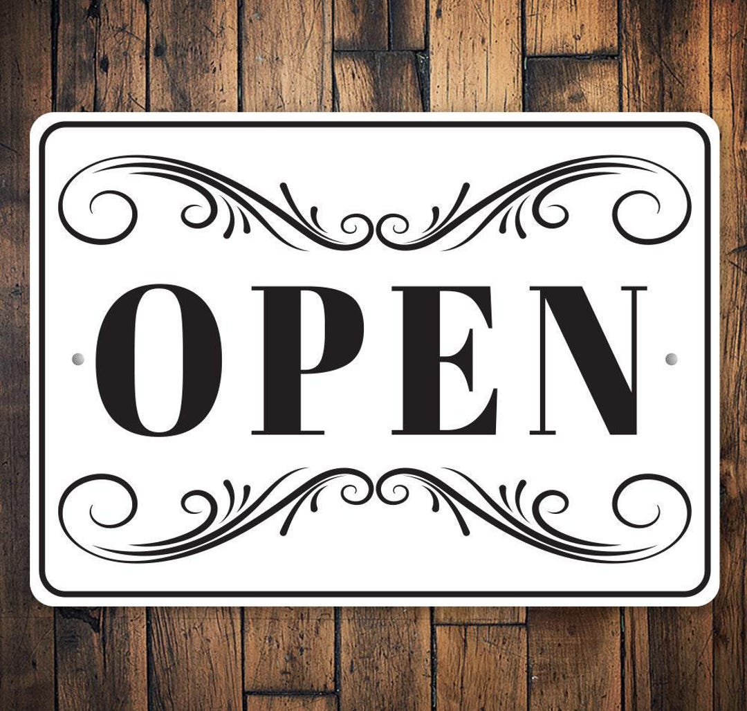 Open Sign, Simple Open Sign, Open Shop Sign, Open Building Sign, Open ...