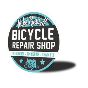 Bicycle Repair Shop Sign, Custom Bike Shop Sign, Custom Bike Sign ...