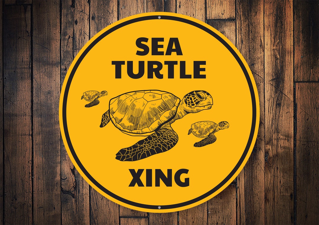 Sea Turtle Xing Sign, Turtle Crossing Sign, Sea Creatures, Ocean Life ...