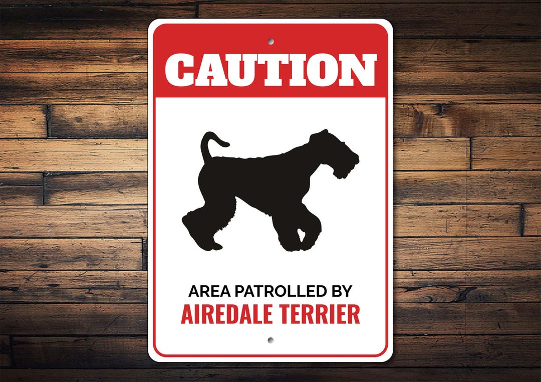 Airedale Terrier Sign, Airedale Terrier Decor, Airedale Terrier Gift ...