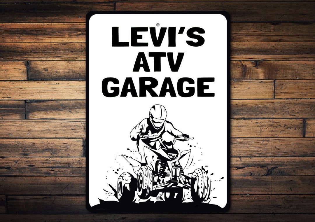 Custom Name ATV Sign, Custom ATV Sign, Four-wheeler Gift, Kid Room Gift ...