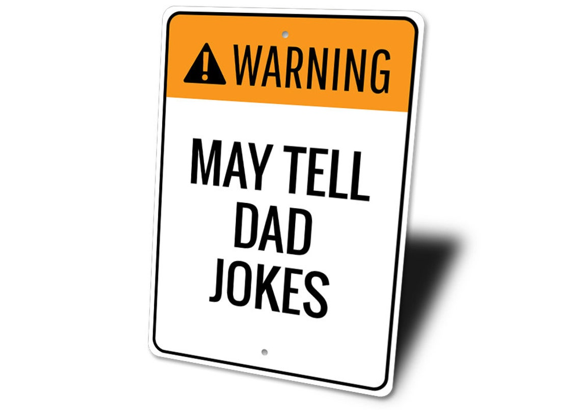 Run Dad Jokes Ahead Dad Joke Decor May Tell Dad Jokes | Etsy