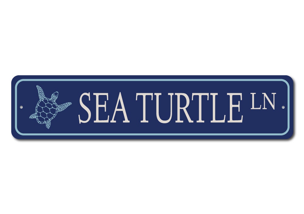 Sea Turtle Turtle Sign Sea Animals Ocean Life Beach Lover - Etsy
