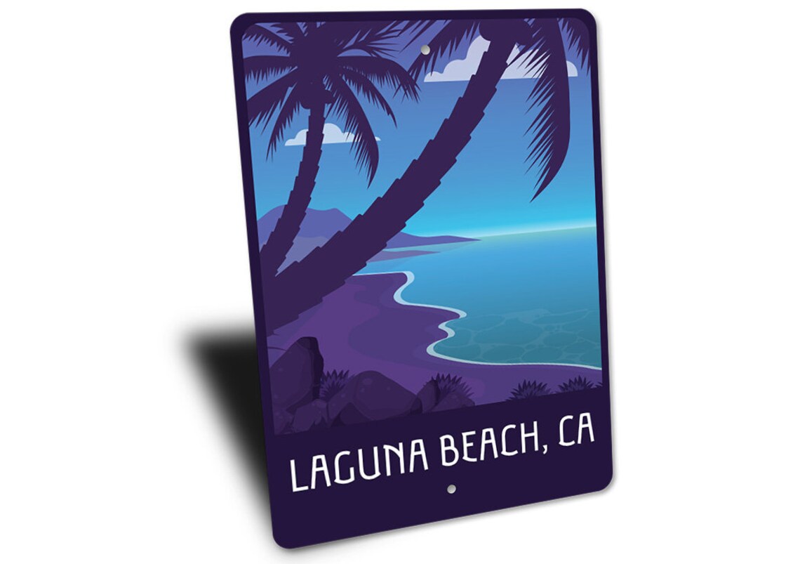 Laguna Beach Sign Custom Beach Sign California Beach Beach - Etsy