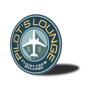Pilots Lounge Sign, Pilot Lounge, Pilot of Airplane, Airplane Hangar ...