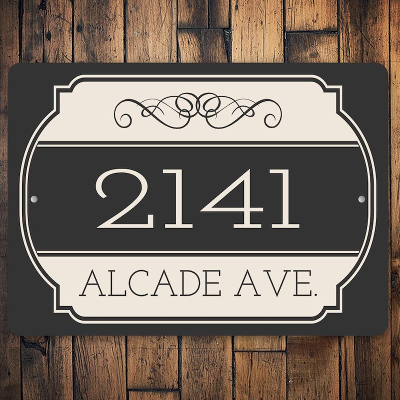 Street Number Sign - Etsy