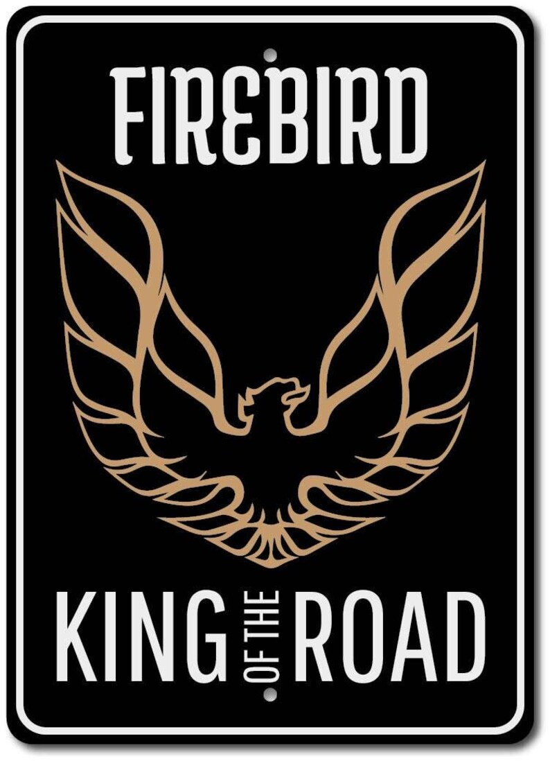 Firebird Sign, Firebird Logo Sign, Firebird Owner Gift, Firebird Lover ...