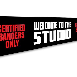 Certified Bangers Only Sign, Music Producer, Music Room, Music Producer ...