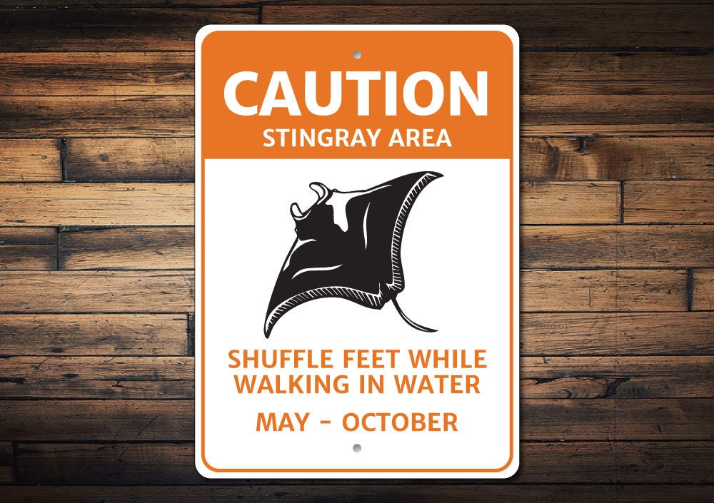 Stingray Sign Stingray Decor Stingray Gift Beach Caution | Etsy