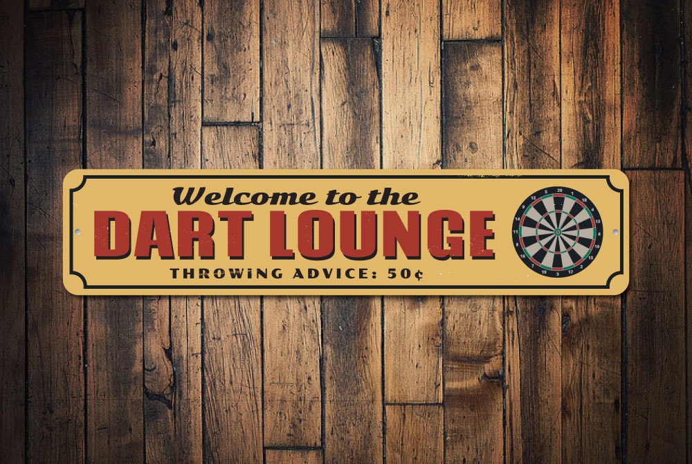 Buy Dart Lounge Sign Game Room Sign Dart Board Sign Welcome Man Online ...