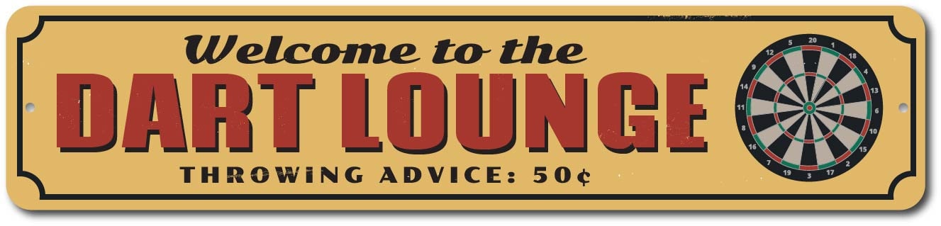 Buy Dart Lounge Sign Game Room Sign Dart Board Sign Welcome Man Online ...