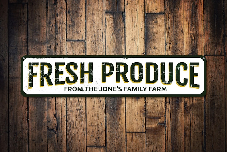 Fresh Produce Sign Personalized Farm Sign Custom Farmer - Etsy