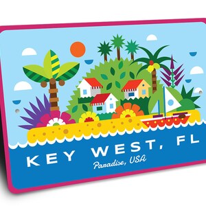 Custom Key West Wall Art Sign, Key West Sign, Key West Paradise Florida ...