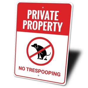 Private Property Sign, Keep Dog Off, Dog Lover Decor Signs, Danger Dog ...