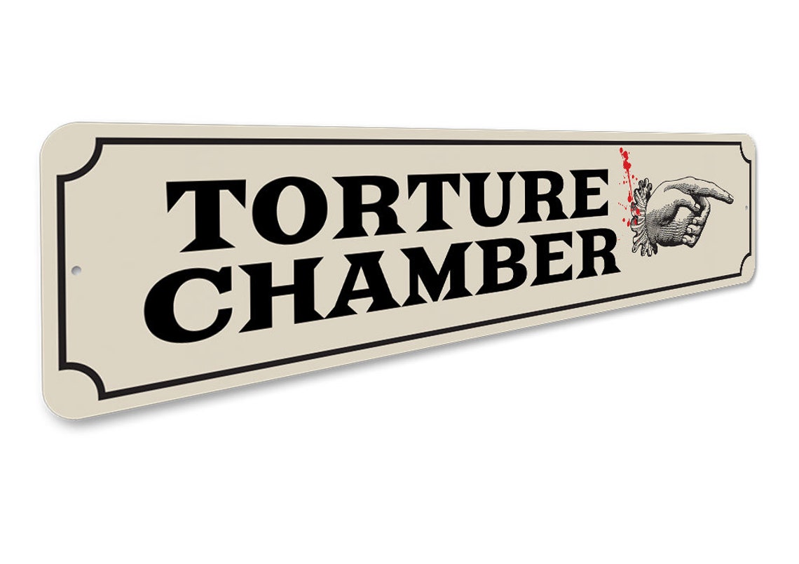 Torture Chamber Torture Chamber Sign Halloween Scare - Etsy
