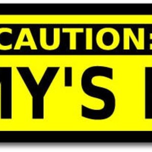 Caution Room Sign, Custom Kid Room Sign, Child Room Caution Sign ...