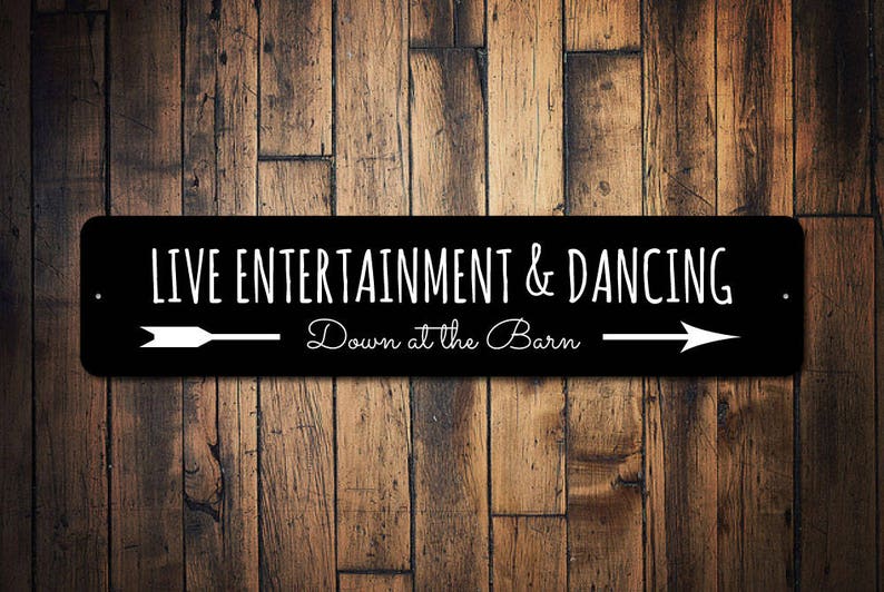 Live Entertainment Sign Dancing Sign Dancer Gift Live Music | Etsy