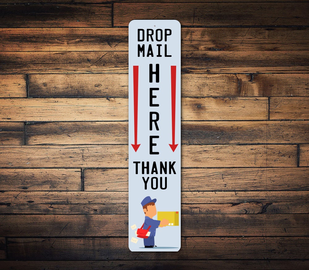 Drop Mail Here Sign Cute Office Decor Mail Office Sign - Etsy Hong Kong
