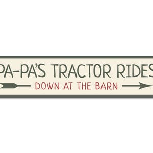 Tractor Rides Sign, Papa Gift, Papa Sign, Tractor Ride Sign, Barn ...