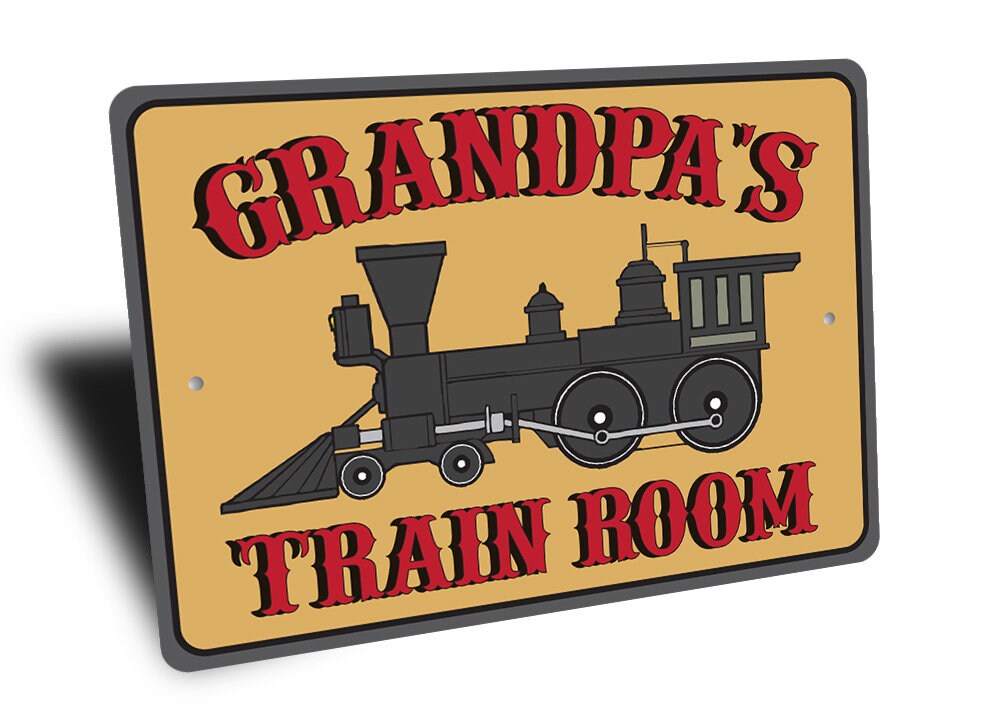 Grandpas Train Room Custom Train Room Train Room Sign Train | Etsy