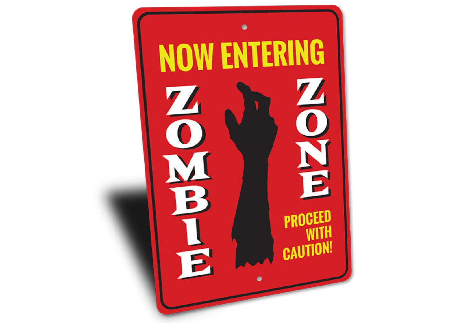 Zombie Zone Sign Now Entering Zombies Zombie Lover Sign - Etsy