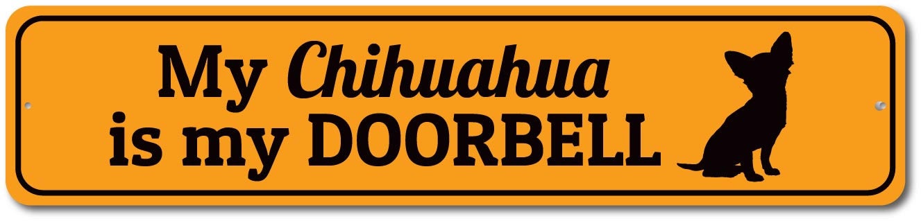 Dog Funny Sign, Barking Dog Sign, Chihuahua Gift, Chihuahua Decor ...
