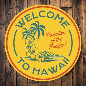 Welcome to Hawaii, Hawaii Sign, Hawaii Decor, Paradise, Ocean Decor ...