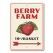 Berry Farm Sign Strawberry Decor Strawberry Lover Gift - Etsy