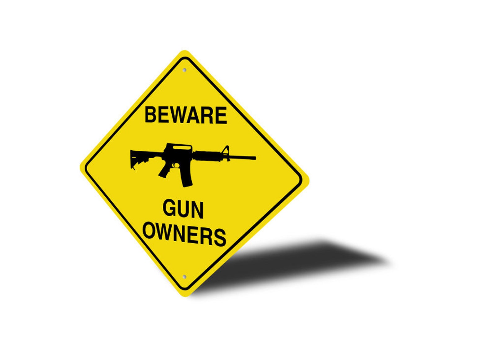 Beware Gun Owner Sign Sign For Guns Gun Owners Decor For | Etsy