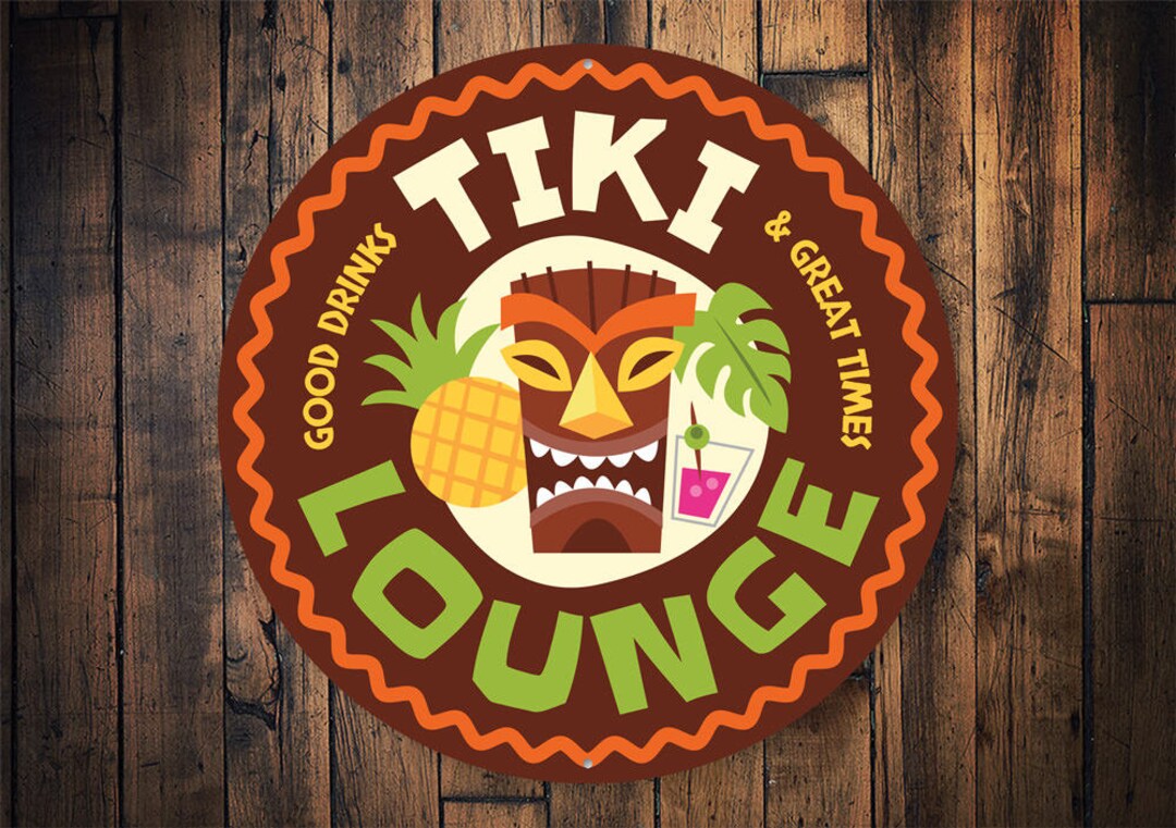 Tiki Lounge Sign, Tiki Lounge, Tiki Hut Decor, Tiki Shop, Tiki Homes ...