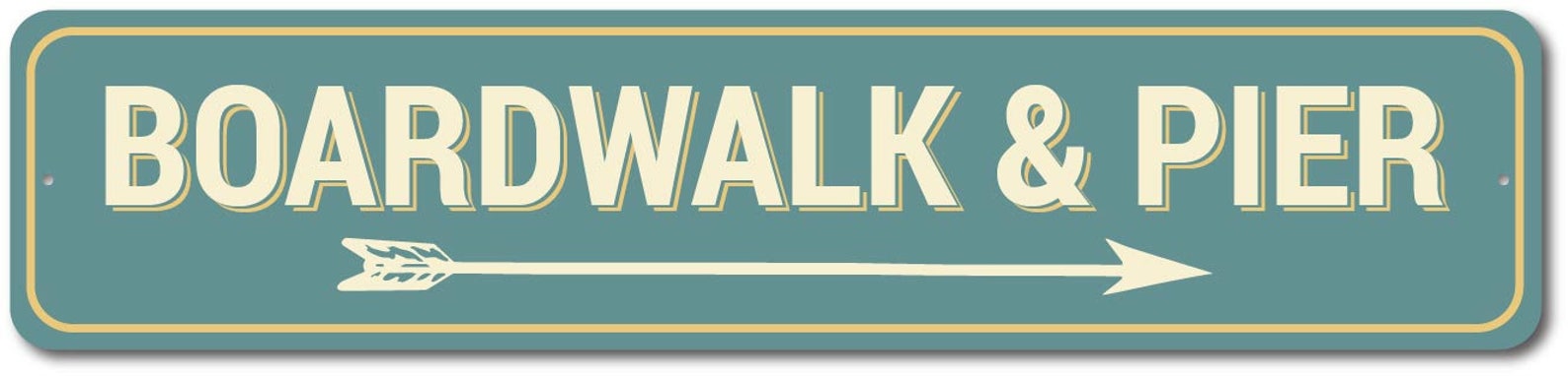 Boardwalk & Pier Sign Pier Decor Boardwalk Sign Boardwalk - Etsy