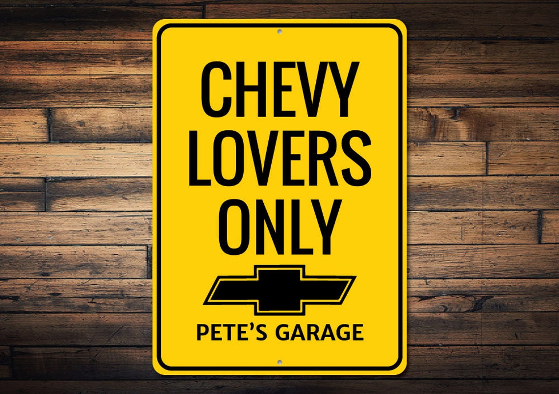 Chevy Lovers Only Sign Chevy Gift Chevy Decor Chevy Custom | Etsy