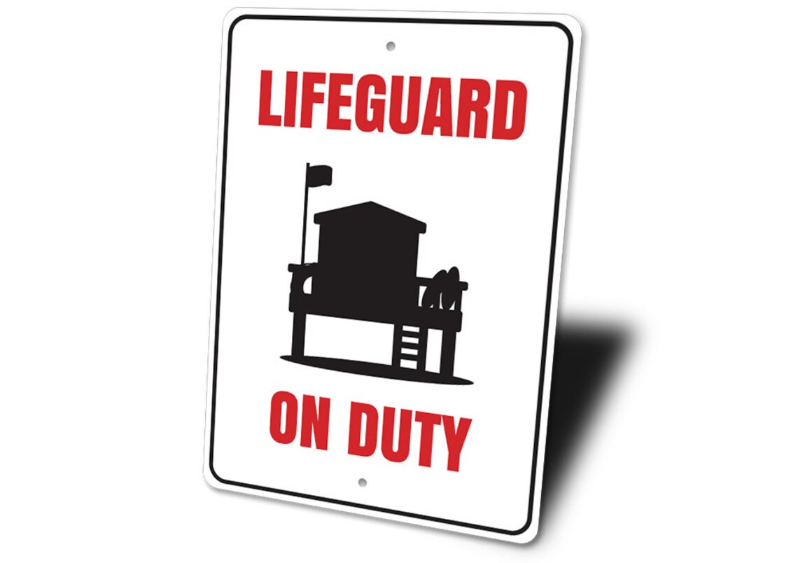 Lifeguard Sign Lifeguard Duty Lifeguards Guard Decoration | Etsy
