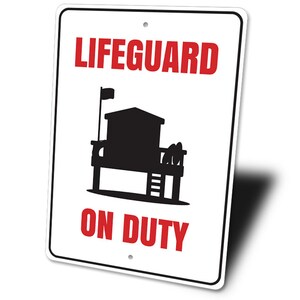Lifeguard Sign, Lifeguard Duty, Lifeguards, Guard Decoration, Lifeguard ...