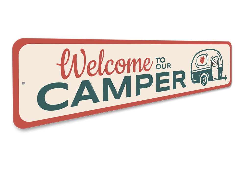 Welcome to Our Camper Camper Sign Camp Life Decor Campers | Etsy