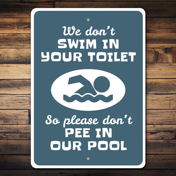 Metal No Pee Sign - Etsy