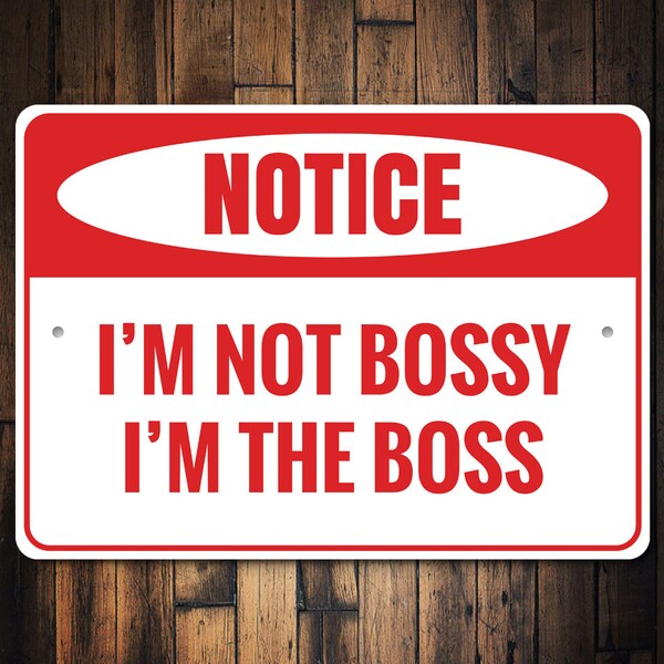 Im the Boss Sign - Etsy