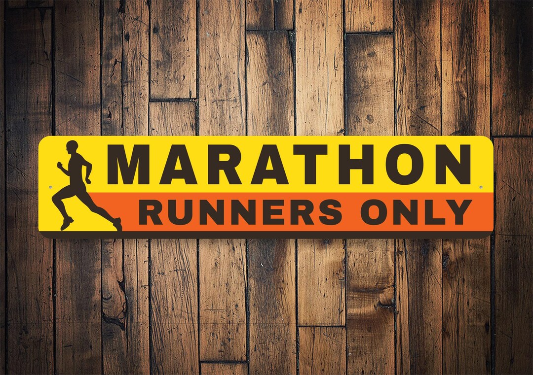 Marathon Runner Sign, Custom Marathon Gift, Marathon Gift, Sign for ...