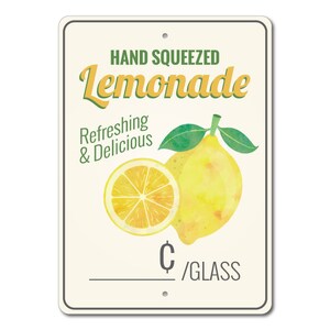 Lemon Sign, Lemon Decor, Lemonade Sign, Lemonade Stand Sign, Lemonade ...