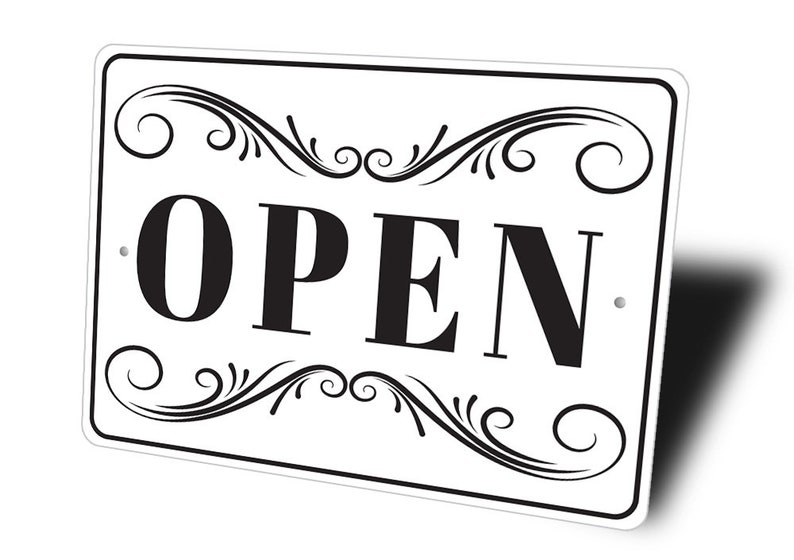 Open Sign Simple Open Sign Open Shop Sign Open Building - Etsy